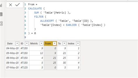 Solved Previous Row Value Formula Microsoft Fabric Community