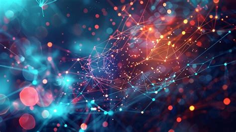 Abstract Futuristic Connectivity Concept Art Premium Ai Generated Image