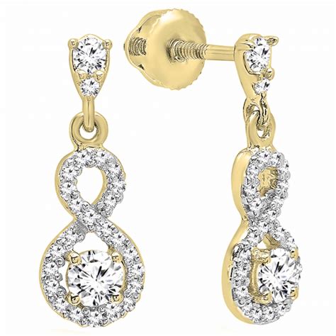 Buy 040 Carat Ctw 10k Yellow Gold Round Cut White Diamond Ladies