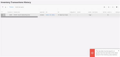 Back Date Material Requisition Or Voucher Ifs Community