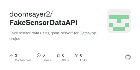 GitHub Doomsayer2 FakeSensorDataAPI Fake Sensor Data Using Json Server For Dataskop Project