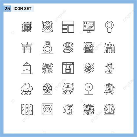 Universal Symbols Vector Art Png Universal Icon Symbols Group Of 25 Modern Lines Of Programming