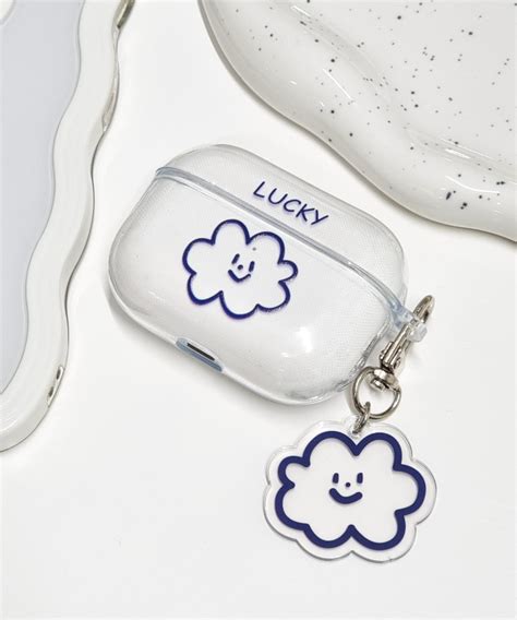 영스피플 🚀당일출고💝 영스피플 구름 투명 에어팟 케이스 1 2 3 프로2 하드 레진 커버