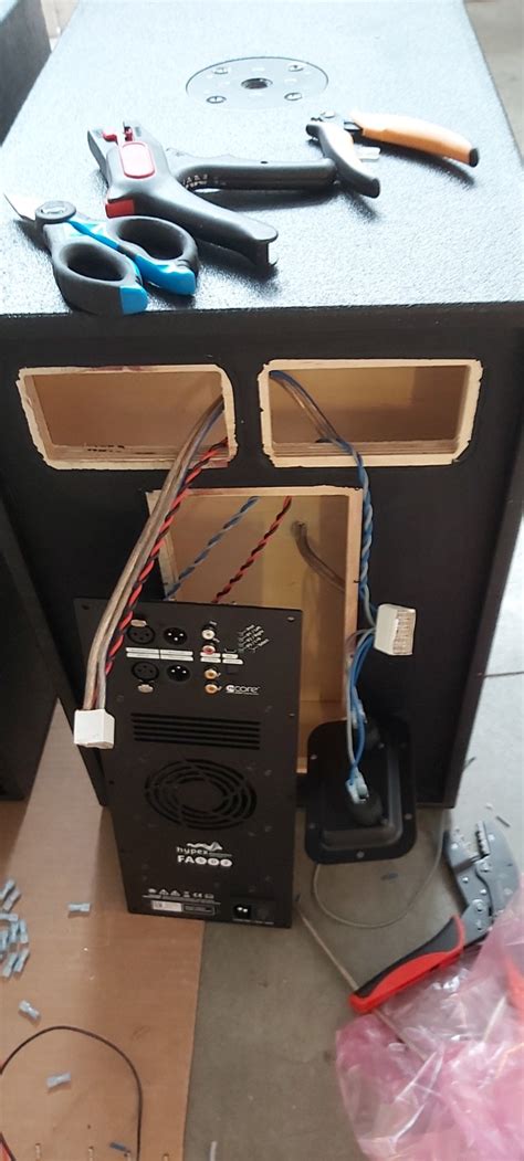 My Compact Party Setup Active Tham12 And 4 Fullrange Line Array Diyaudio