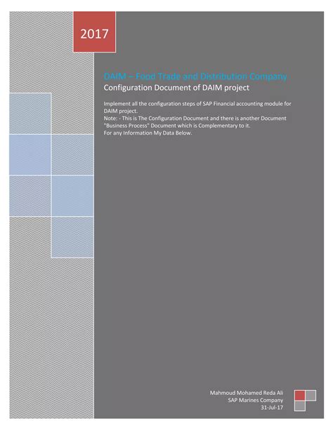 Sap Financial Accounting Configuration Document Pdf