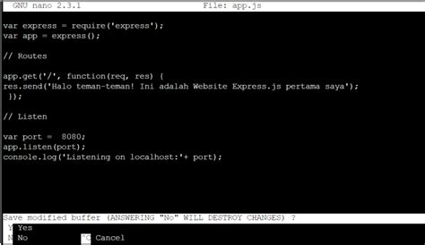 cara install express js di cpanel hosting rumahweb