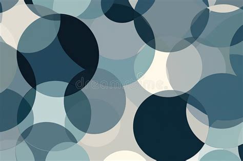Minimalistic Wallpaper Featuring Overlapping Circles In Various Shades