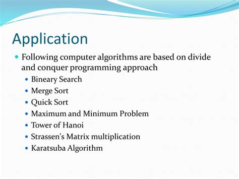 Divide And Conquer Algorithm Ppt