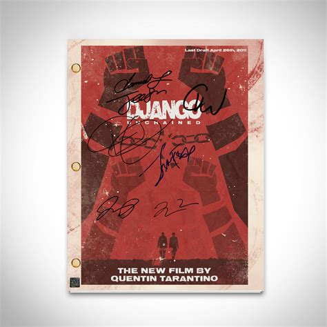 Django Unchained Script Limited Signature Edition Rare T