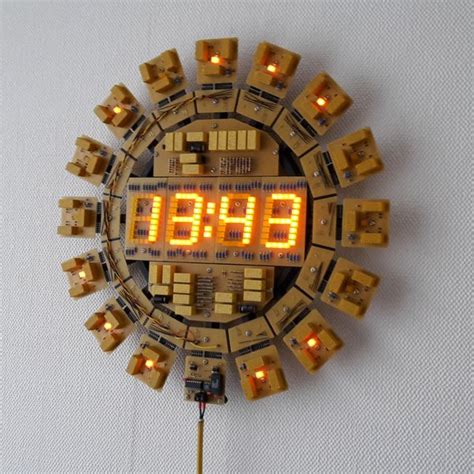 flip clock v2 arduino powered split flap clock by alexy 60 off