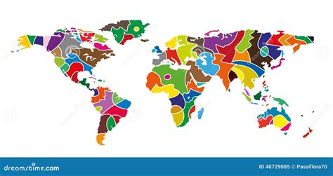 Abstract World Map Stock Vector Illustration Of Sphere 40729085