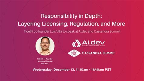 Tidelift On Linkedin Aidotdev Cassandrasummit