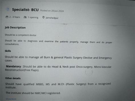 Himanshu Awasthi On Linkedin Tata Main Hospital Recruitment Plastic