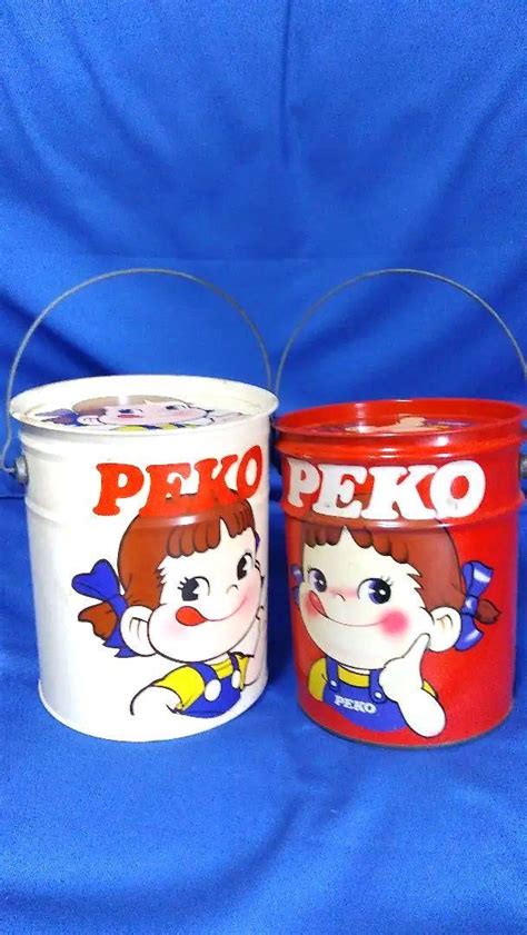 不二家のペコちゃん ペコちゃんポコちゃんのミルキー缶2つset キャラクターグッズ