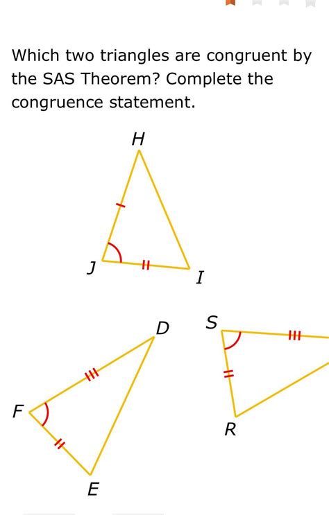 [answered] Which Two Triangles Are Congruent By The Sas Theorem Kunduz