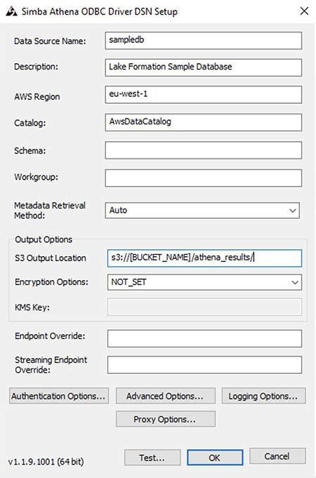 use an ad fs user and tableau to securely query data in aws lake