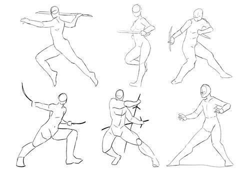 Scythe Fighting Poses