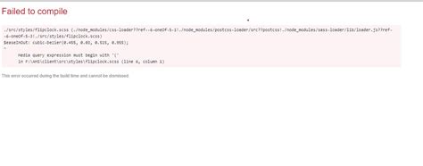 Css I Am Using Sass File In React Component But Compiler Give Some