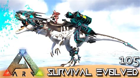 Ark Survival Evolved New Tek Myth Armed Allosaurus E105 Mod Extinction Core Youtube