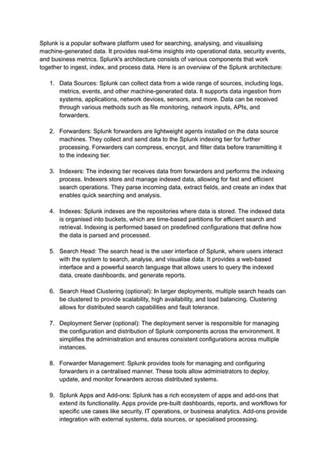 Splunk Architecture A Complete Guide Pdf