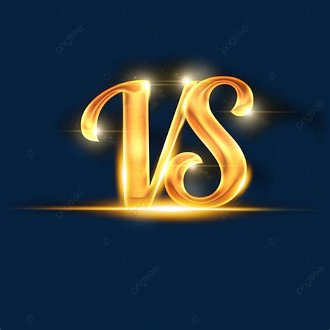 Vs Font Design Hd Transparent Golden Light Sensitivity Vs Font Design