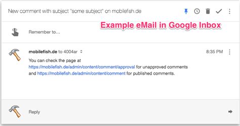 Simple Comment Email Notification