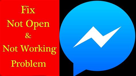 How To Fix Facebook Messenger App Not Working Messenger Not Open