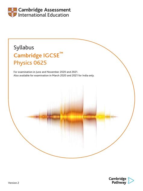 Igcse Physics Syllabus Pdf Gases Acceleration