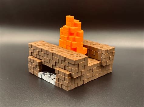 Miniature Minecraft Campfire By Alex Sweeney Makerworld Download Free