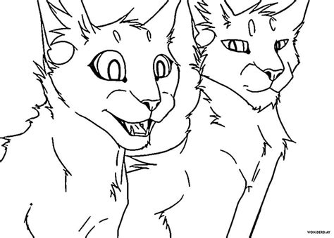 Evil Warrior Cat Coloring Pages Sketch Coloring Page