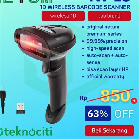 Jual NETUM L6 Autoscan Barcode Batang 2D Bluetooth Shopee Indonesia
