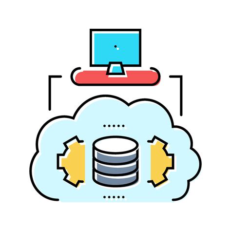 Serverless Architecture Software Color Icon Vector Illustration