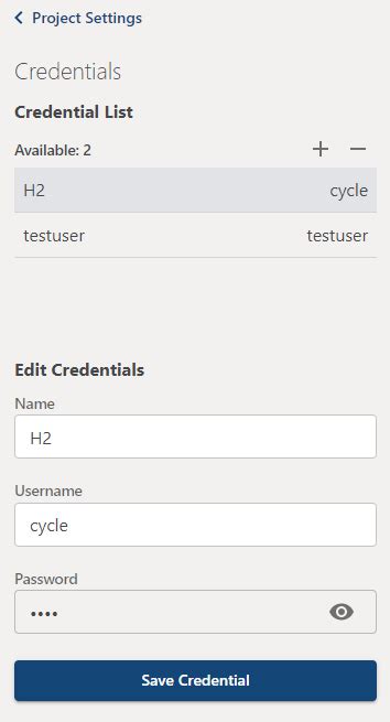 Credentials Cycle User Manual