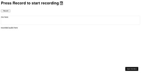 Wavesurfer Audio Recording Reactjs Mg Codesandbox