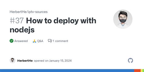 How To Deploy With Nodejs · Herberthe Iptv Sources · Discussion 37