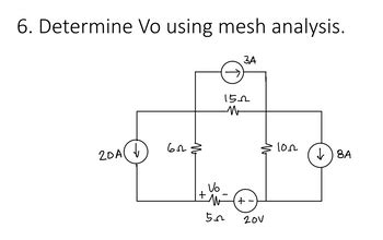 Answered Determine Vo Using Mesh Analysis Bartleby