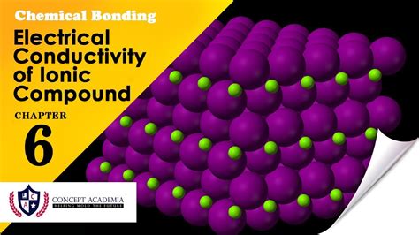 Chemical Bonding Electrical Conductivity Of Ionic Compound Concept