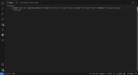 【vscode 快捷键 一键json格式化】prettify Json Csdn博客