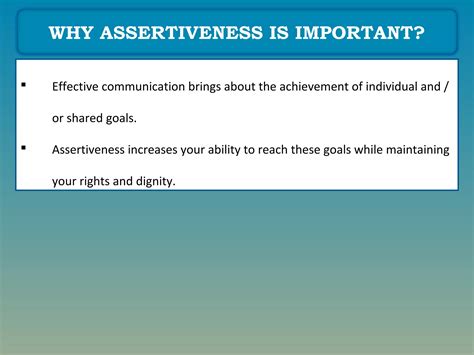 Communication Skills Assertiveness Ppt