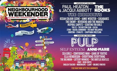 Neighbourhood Weekender Tickets Victoria Park Warrington 2705