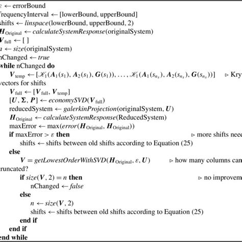 Basic Algorithm For Error Controlled Automated Shift Selection And