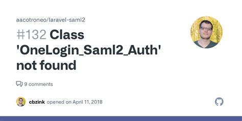 Class Oneloginsaml2auth Not Found · Issue 132 · Aacotroneolaravel Saml2 · Github