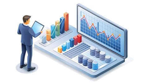A Computer Screen With A Graph Showing The Graph Graph Premium Ai