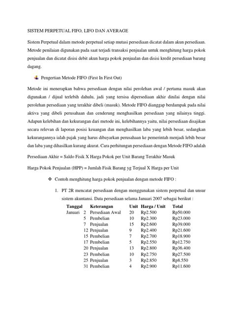 Detail Contoh Metode Fifo Koleksi Nomer 30