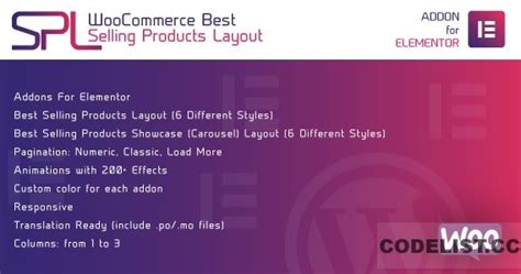 Woocommerce Best Selling Products Layout For Elementor V1 0 0 Wordpress Plugin
