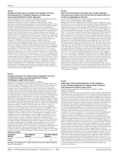 Pdf Irregular Echogenic Foci Representing Coagulation Necrosis A Useful But Perhaps Under