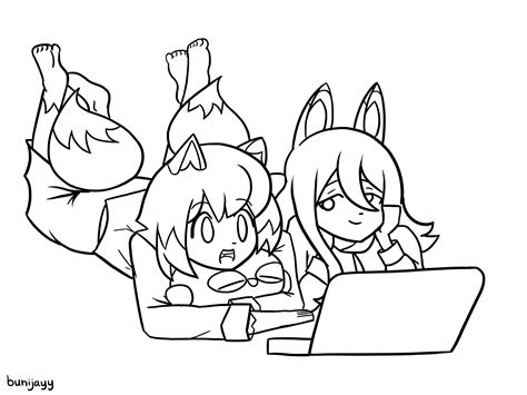Sleepover „• ֊ •„ By Bunijayy On Newgrounds