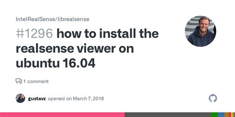 How To Install The Realsense Viewer On Ubuntu Issue IntelRealSense Librealsense