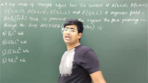 A Loop Made Of Straight Edges Has Six Corners At A 0 0 0 B L 0 0 Cbse Cbse2023