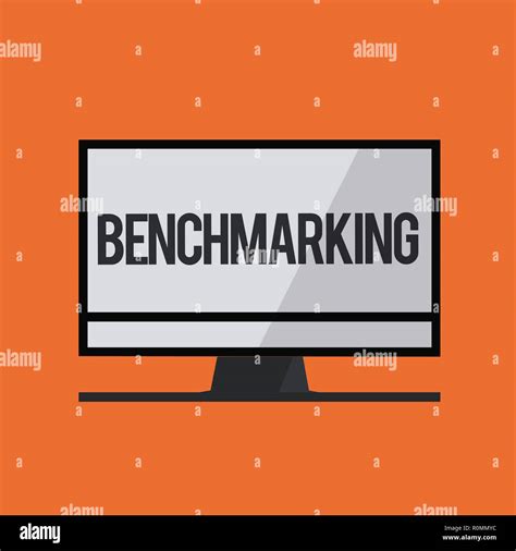 Word Writing Text Benchmarking Business Concept For Evaluate Something